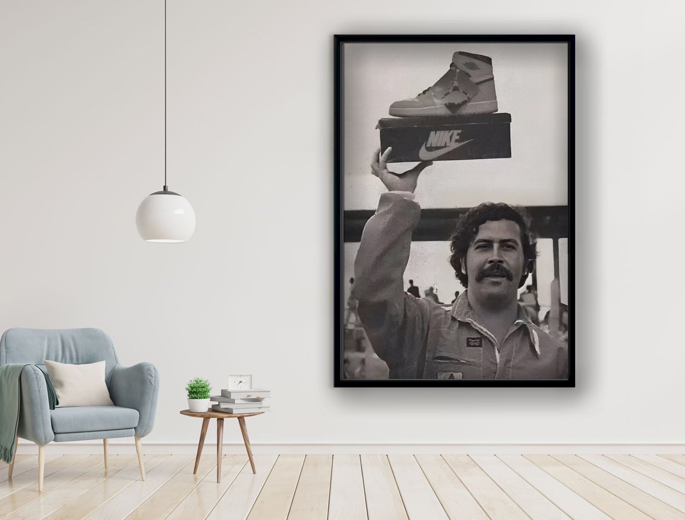 Narcos Poster,pablo Escobar,nike Air Jordan, Gifts for Friends,escobar ...