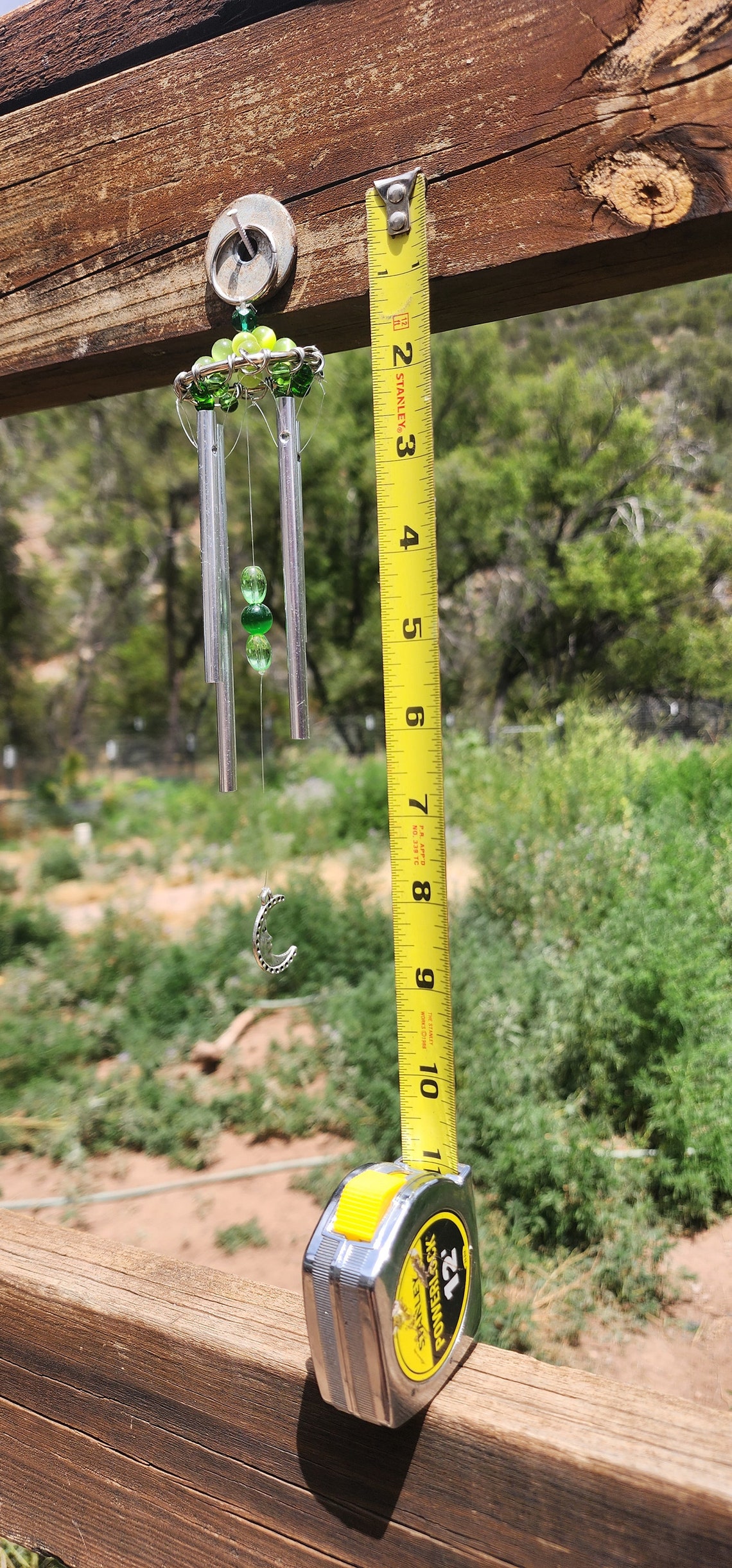 Mini Moon Beaded Wind Chime Car Charm Green - Etsy