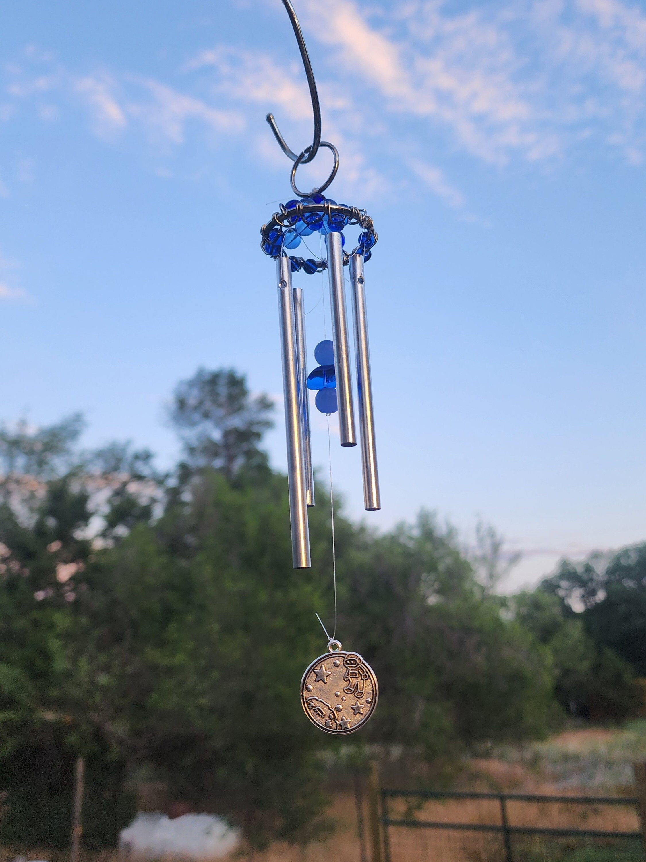 Mini Astronaut Beaded Wind Chime Car Charm Blue - Etsy