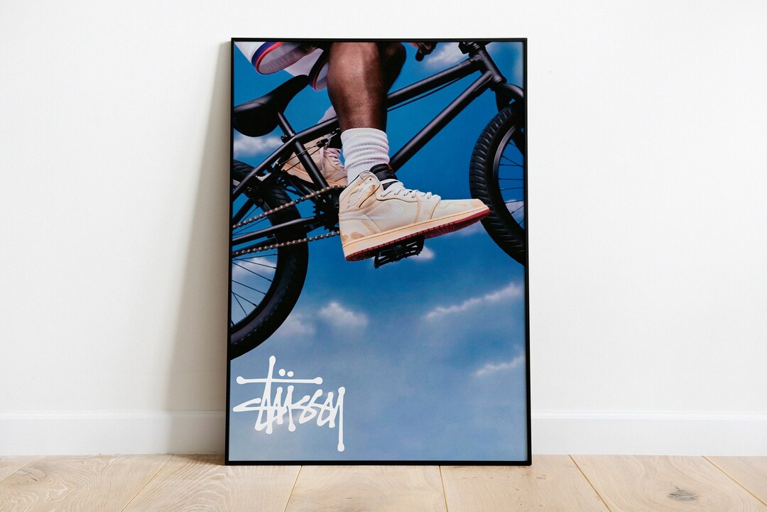 Stussy Streetwear Poster Aesthetic Bike Jump Vintage Room Decor - Etsy