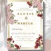 Custom Danish Floral Wedding Invitation Editable Wedding Invitation ...