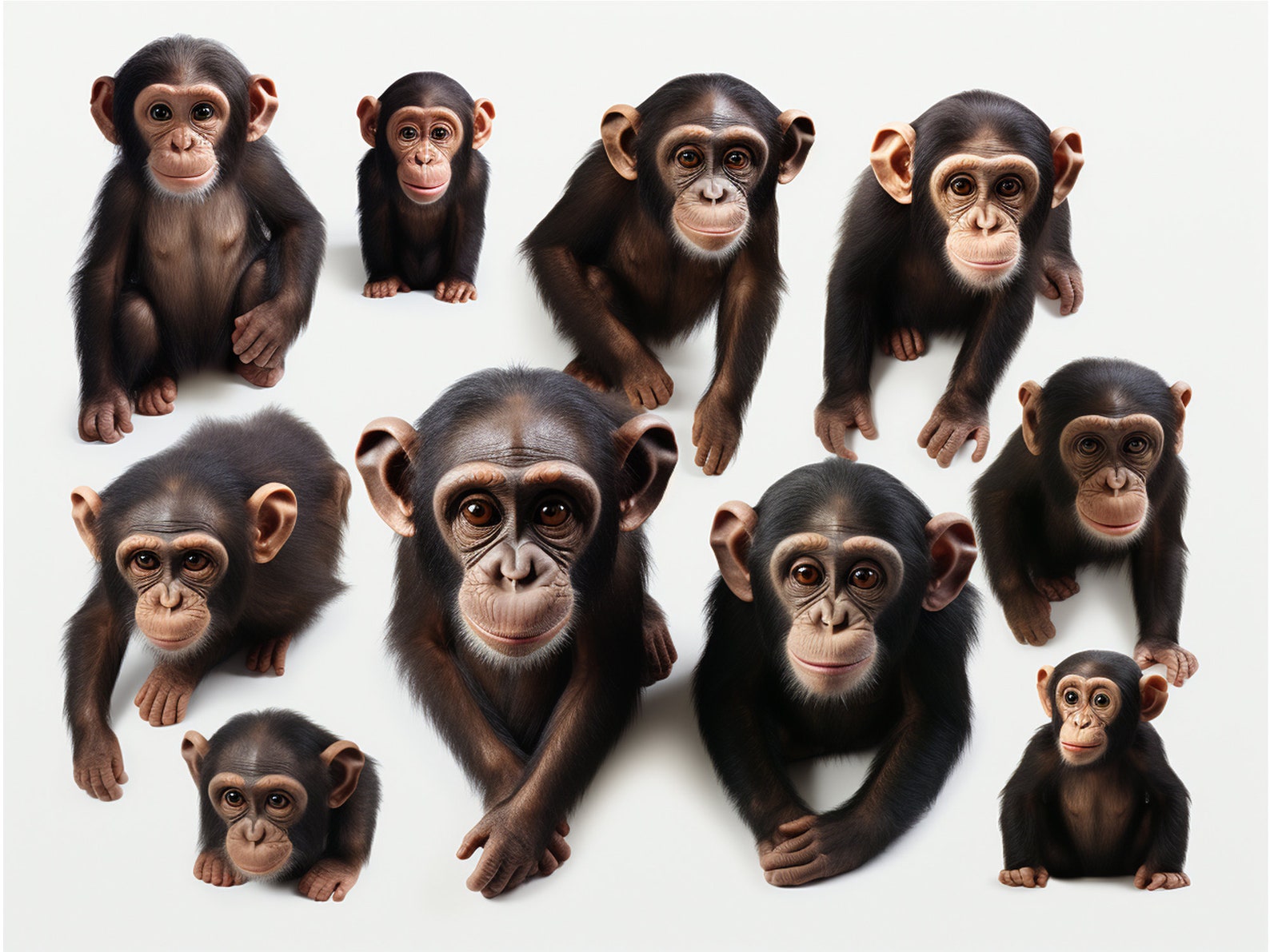 Adorable Monkey Clipart Pack for Instant Download - Etsy