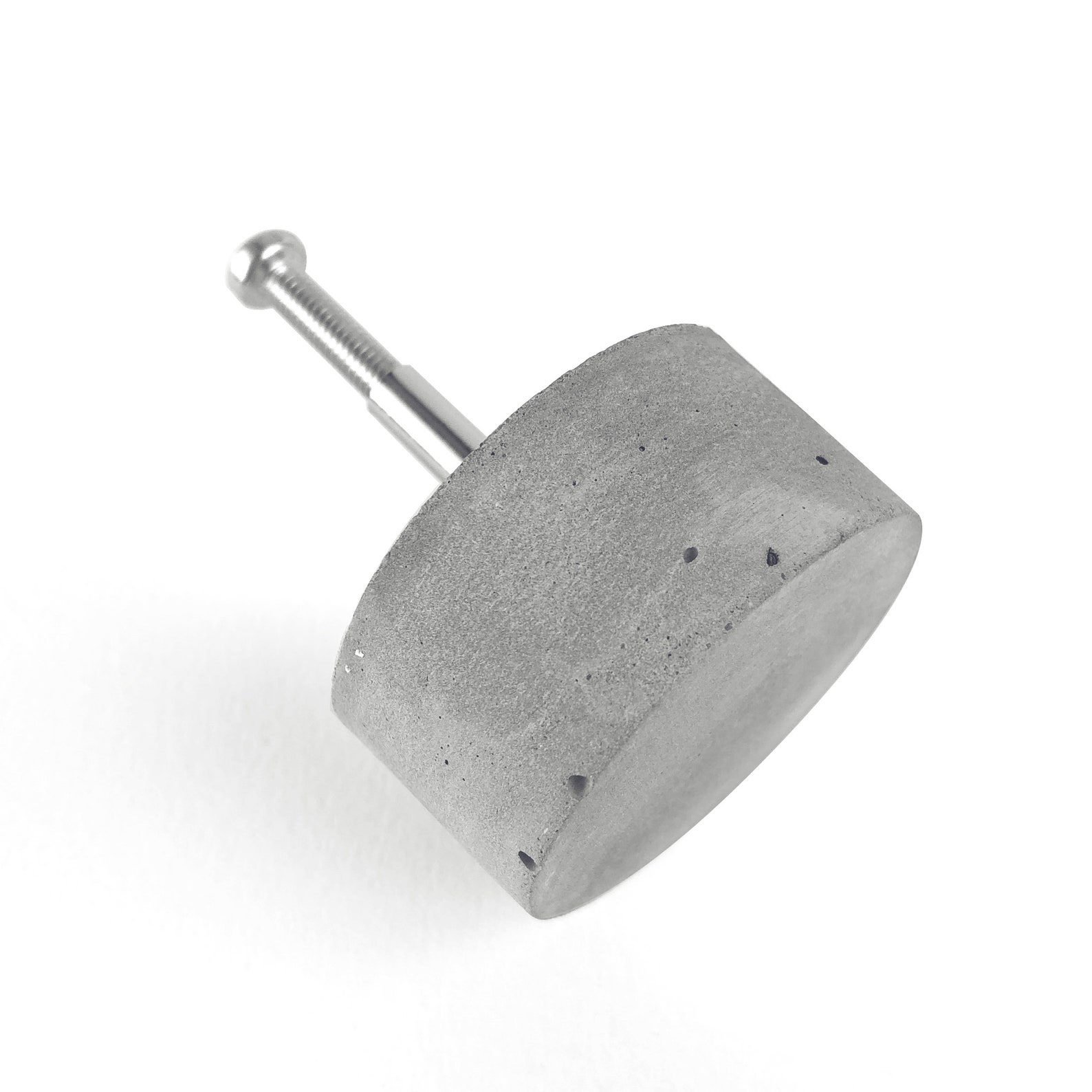 Grey Drawer Knobs Set / Modern Drawer Knob / Concrete Pulls / - Etsy