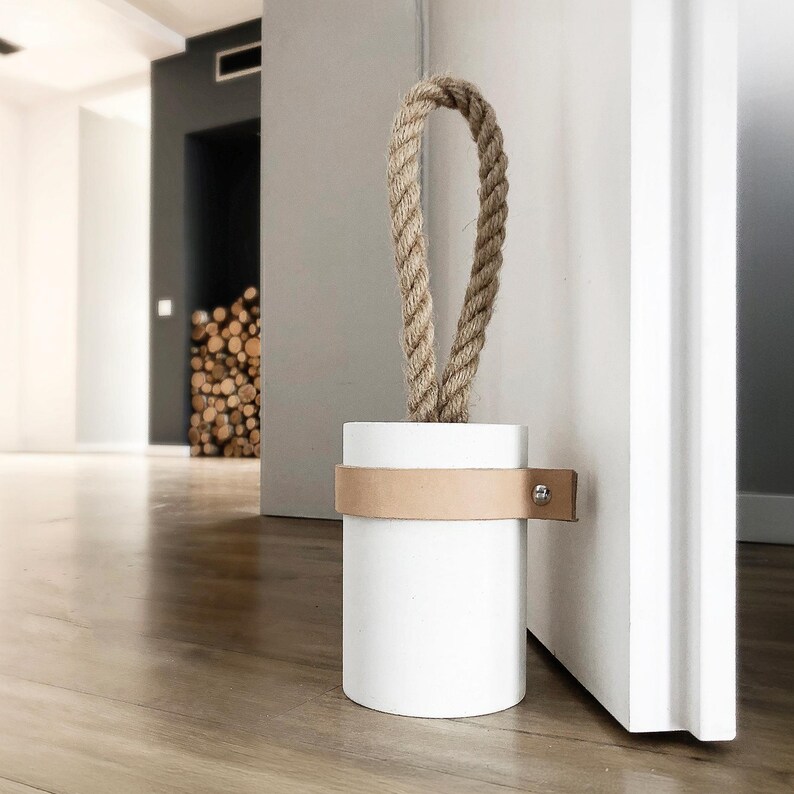 Butée de porte en béton – Butée de porte moderne avec poignée, Butées ...