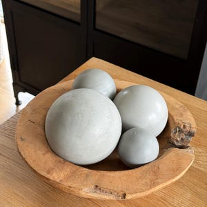 Modern Concrete Sphere Set, Decorative Spheres, Table Decor Accent ...
