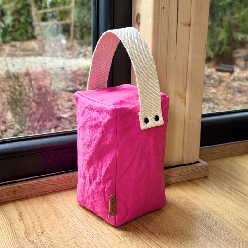 Weighted Fabric Door Stopper – Modern Washable Paper Design - Etsy