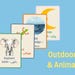 Printable Urdu to English Bilingual Flashcards - Outdoors & Animals Set ...