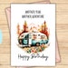 Printable Happy Birthday Camper Van Card, Digital Download, Camping ...