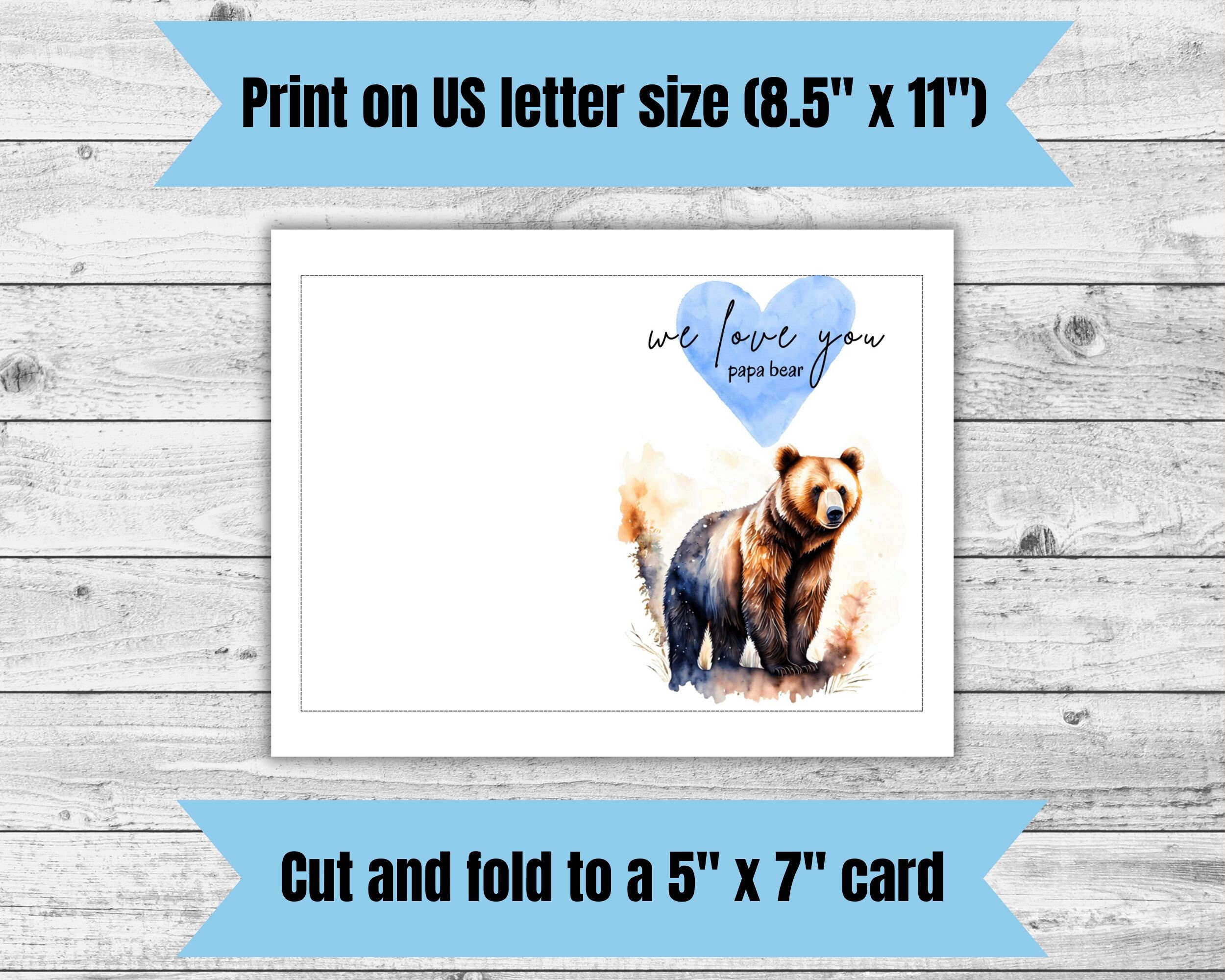 Printable Father's Day Card, Digital Download, Father's Day Gift From ...