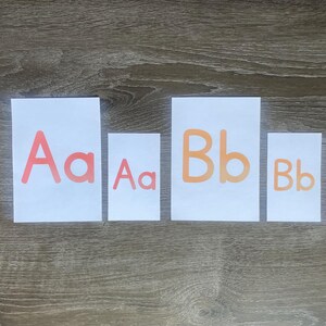 Printable Alphabet Flashcards A-Z: Colorful Learning (digital Download ...