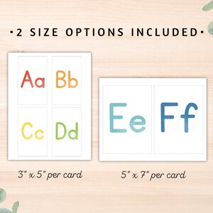 Printable Alphabet Flashcards A-Z: Colorful Learning (digital Download ...