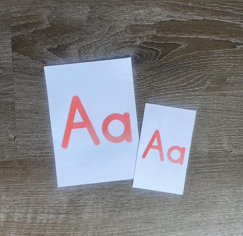 Alphabet Flashcards, Digital Download, Printable Alphabet Flashcards A ...