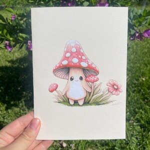 Printable Mushroom Card for Any Occasion, Digital Download, Cute ...