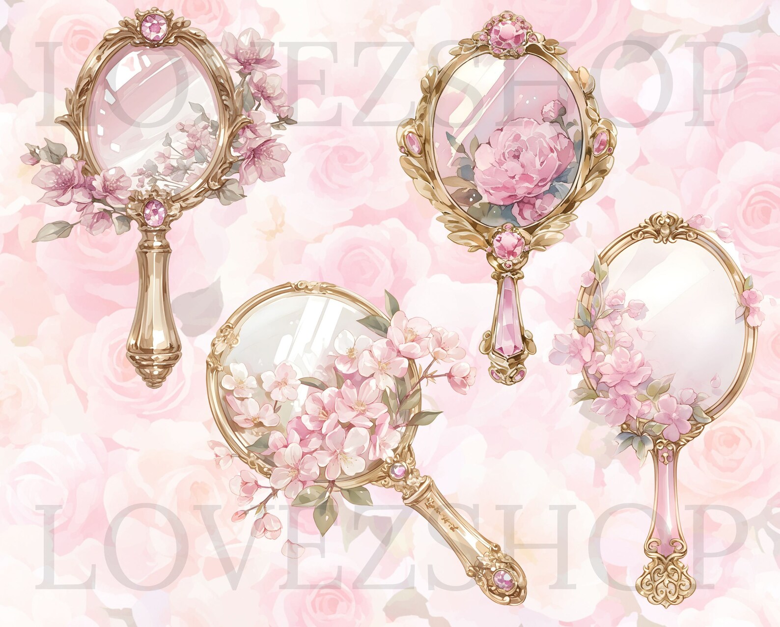 35 Royal Clipart, Princess Clipart, Pink Kingdom, Vintage High Quality ...