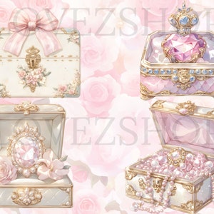 35 Royal Clipart, Princess Clipart, Pink Kingdom, Vintage High Quality ...