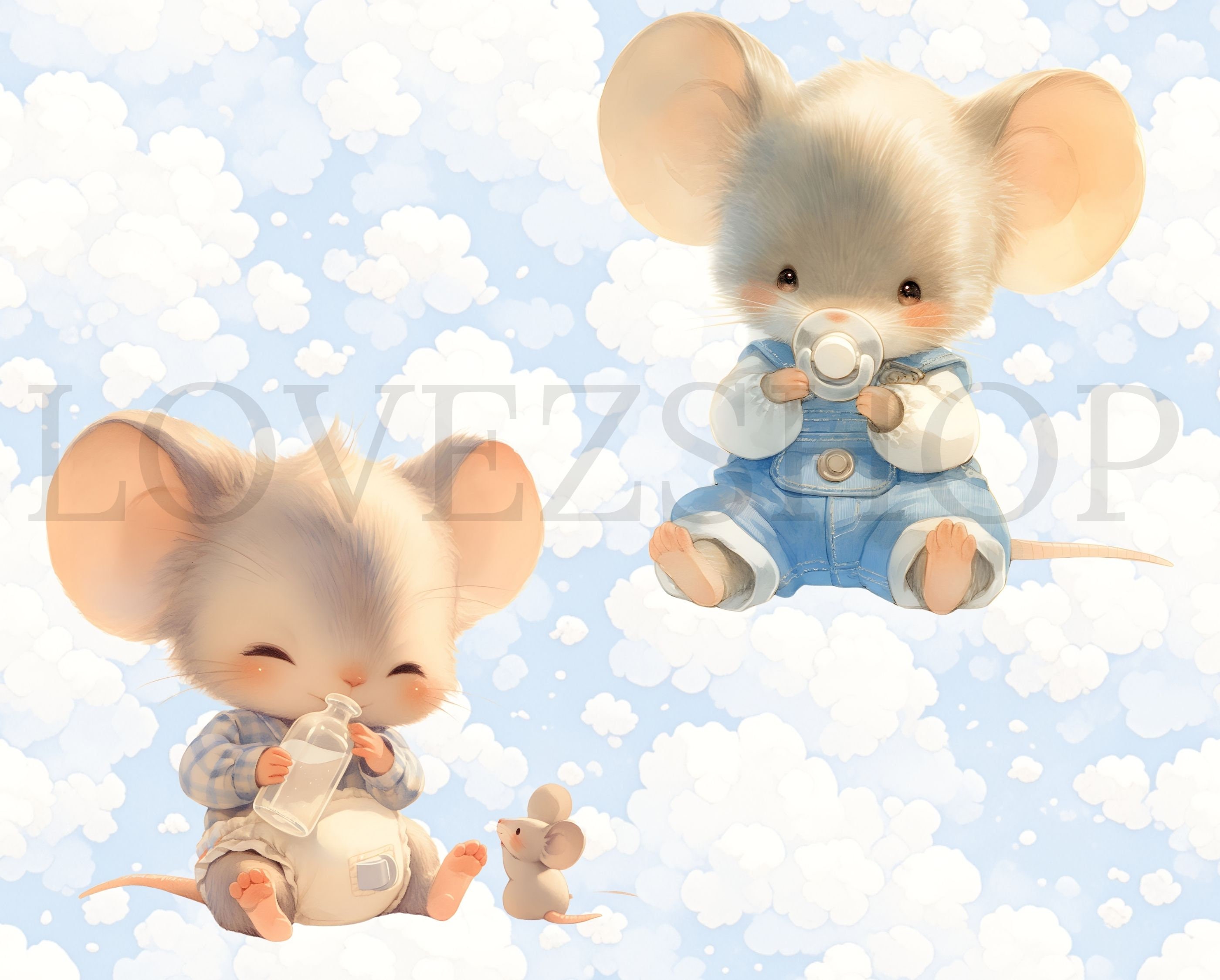 15 Baby Mouse Clipart, Mice Clipart, JPG Clipart, Scrapbook, Junk ...