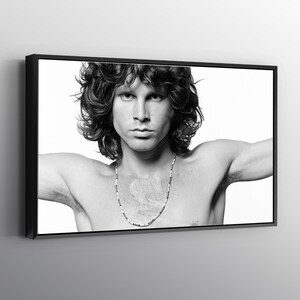 Jim Morrison the Doors Famous Print Wall Art Canvas. Printed Smooth ...