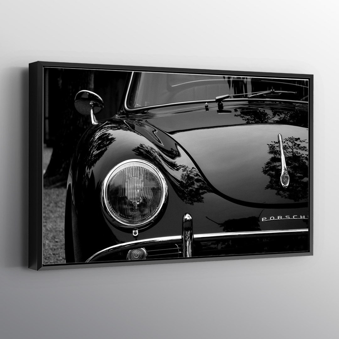 Classic Porsche Vintage Car Poster Print Wall Art Canvas. Printed ...