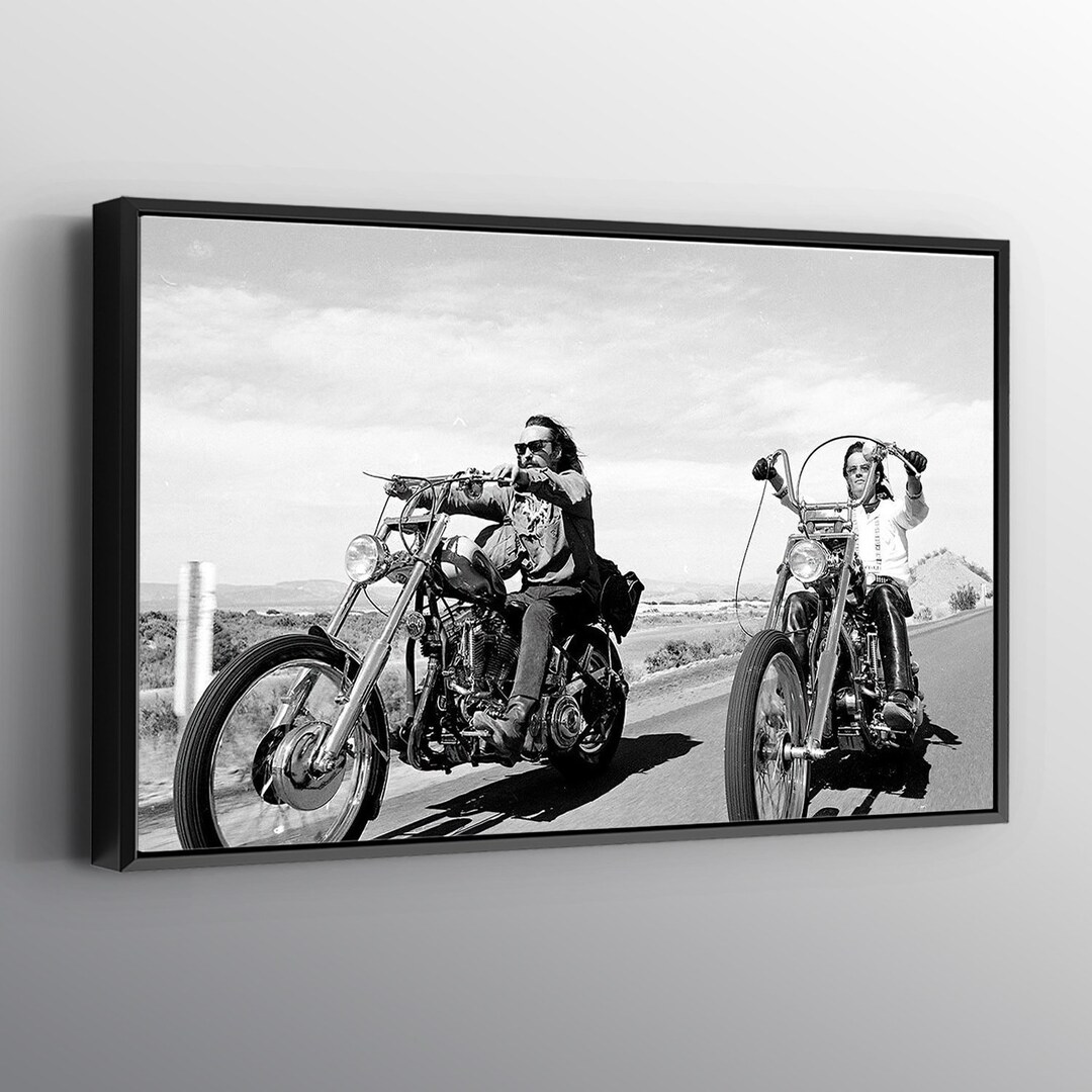 Easy Rider - 1969 Iconic Bike Movie Print Wall Art Canvas. Printed ...