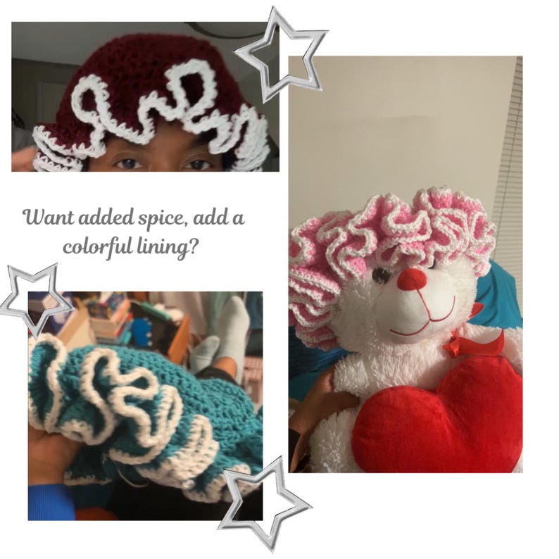 Solid Color Ruffle/bucket Hat - Etsy