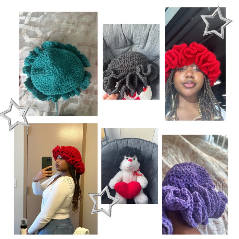 Solid Color Ruffle/bucket Hat - Etsy