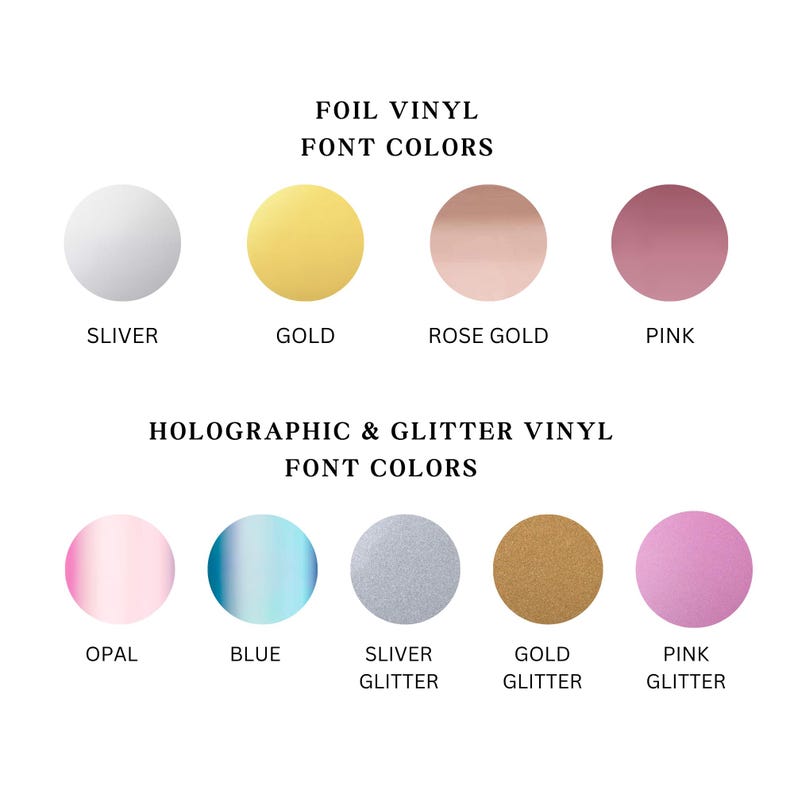 Ava Font | Custom Vinyl Name Decal | Vinyl Sticker | Holographic Name ...