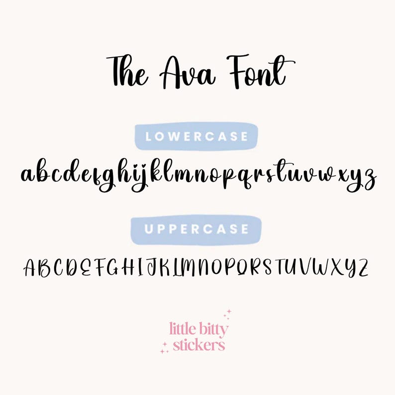 Ava Font | Custom Vinyl Name Decal | Vinyl Sticker | Holographic Name ...