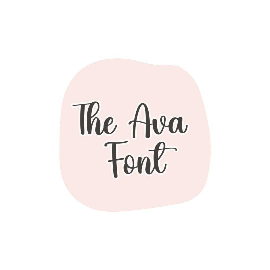 Ava Font | Custom Vinyl Name Decal | Vinyl Sticker | Holographic Name ...