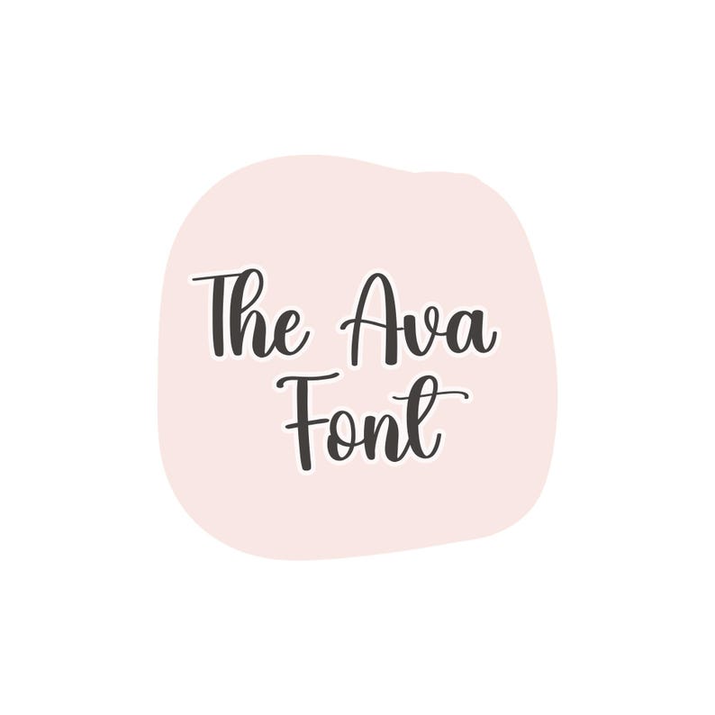 Ava Font | Custom Vinyl Name Decal | Vinyl Sticker | Holographic Name ...