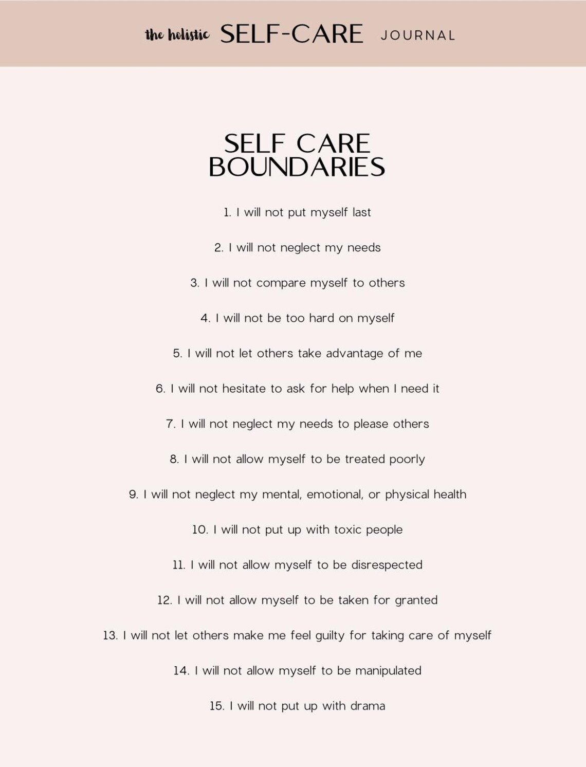 Self Care Journal Template! With MRR! Editable on Canva! - Etsy