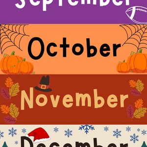Editable Classroom Calendar - Etsy