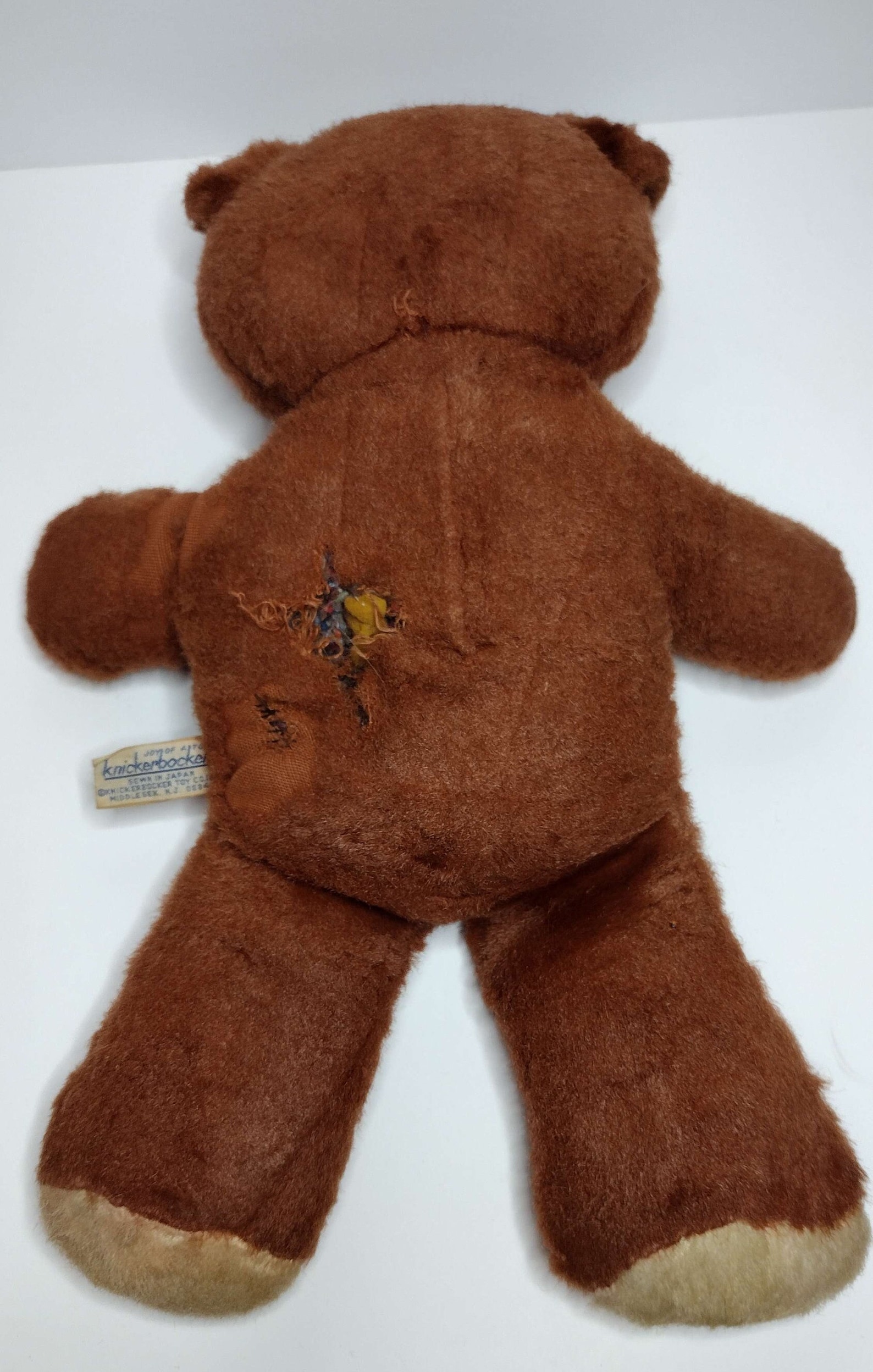 Vintage Knickerbocker Stuffed Brown Teddy Bear Plushie RARE - Etsy