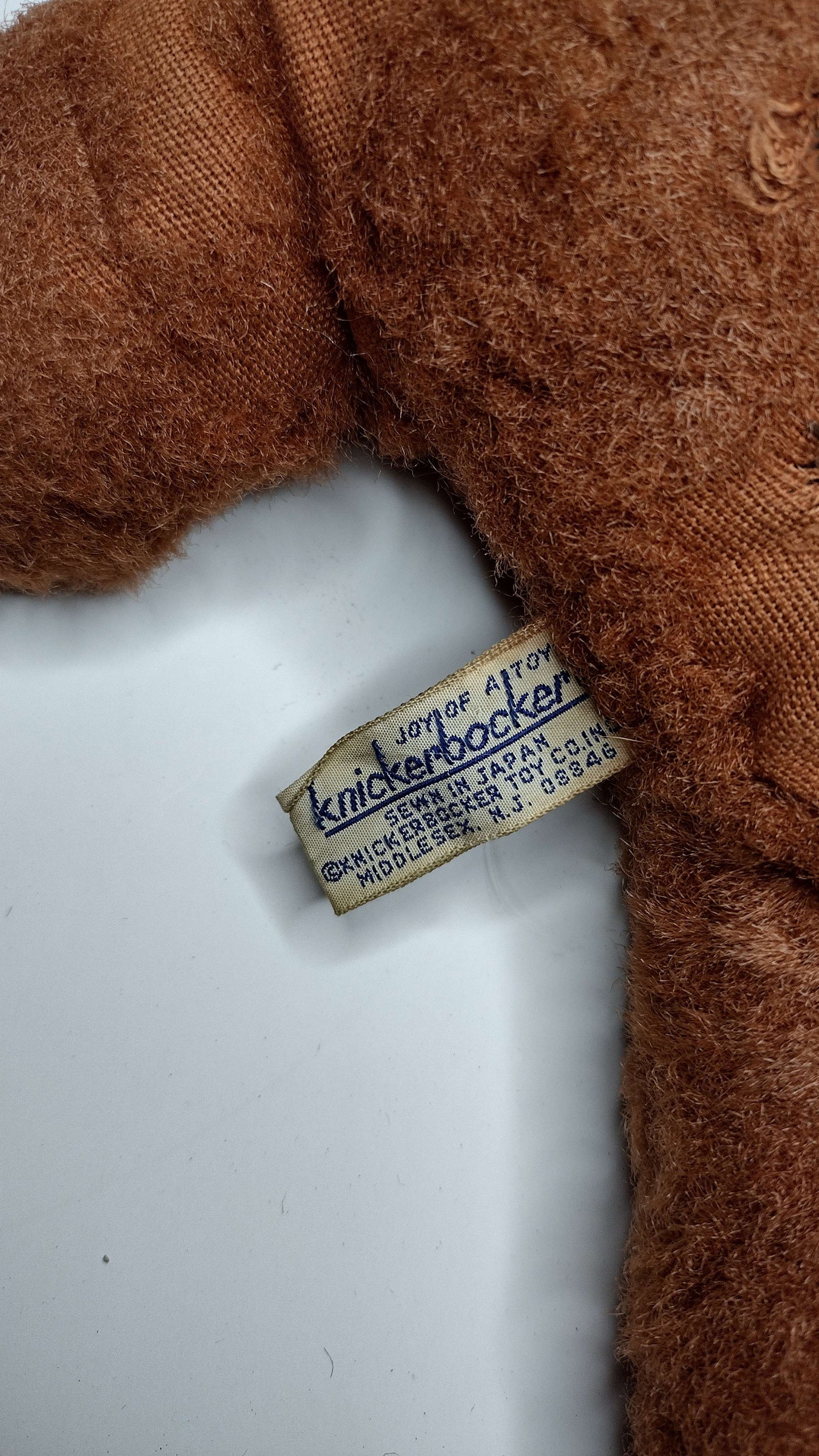 Vintage Knickerbocker Stuffed Brown Teddy Bear Plushie RARE - Etsy