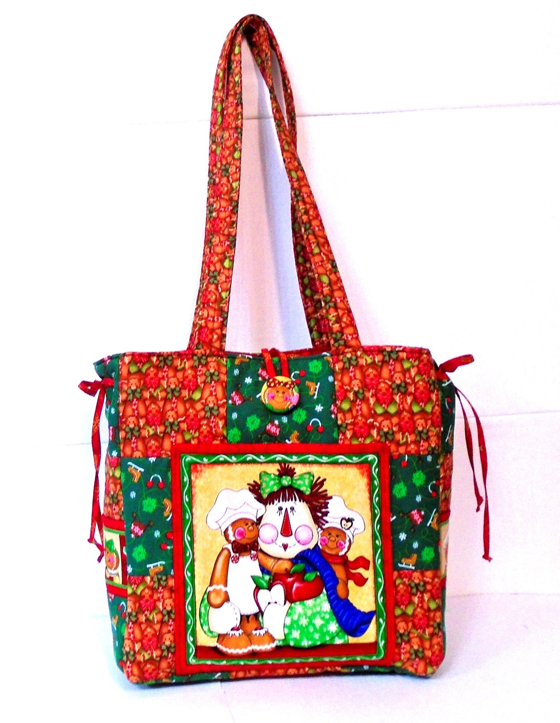 CHRISTMAS GINGERBREAD MAN Shoulder Purse Totebag Diaper - Etsy