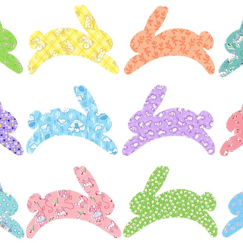 Rabbit Applique - Etsy