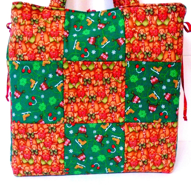 CHRISTMAS GINGERBREAD MAN ~ Shoulder Purse ~ Tote Bag ~ Diaper Bag ...
