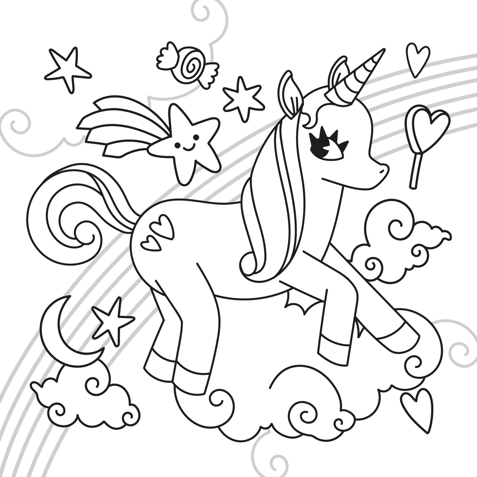 30 Pages Cute Coloring.pdf File - Etsy