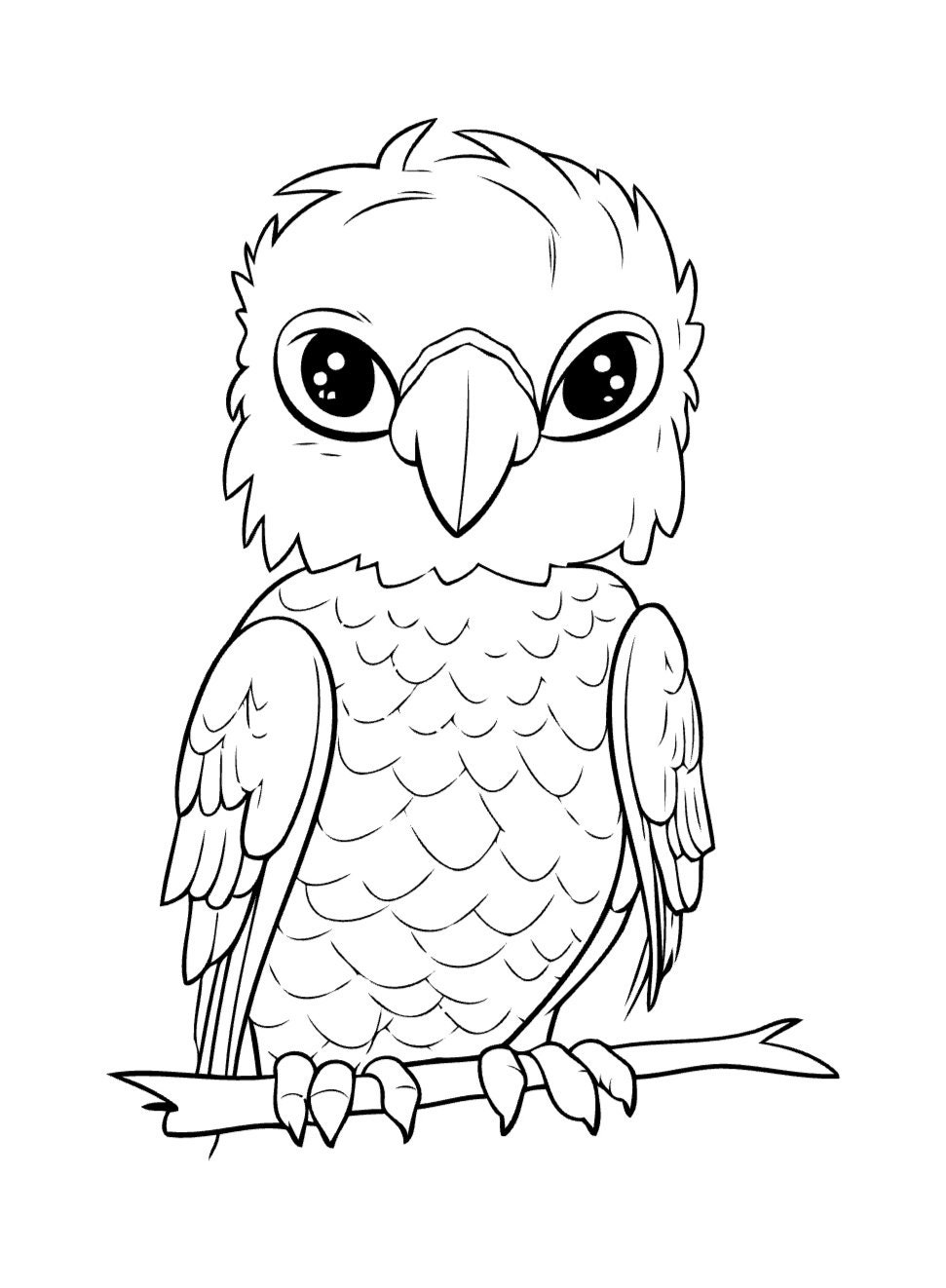 50 Pages Cute Coloring Animals for Kids - Etsy