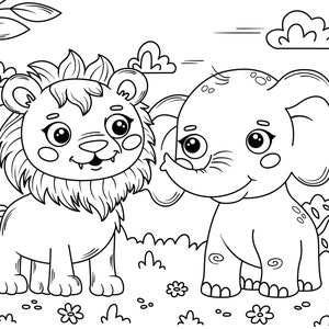 30 Pages Cute Coloring.pdf File - Etsy
