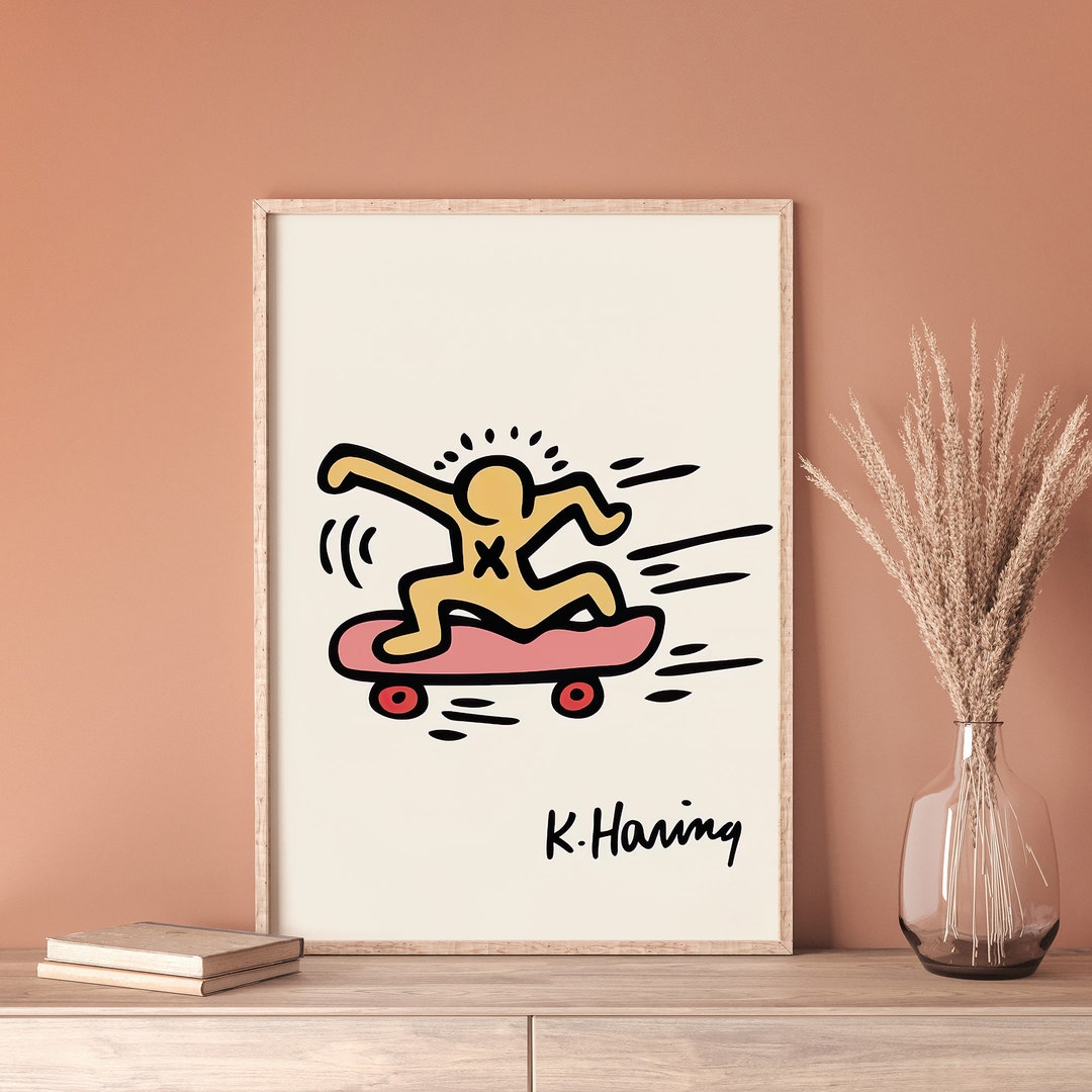 Keith Haring Print, Keith Haring Poster, Exhibition Poster, Printable ...