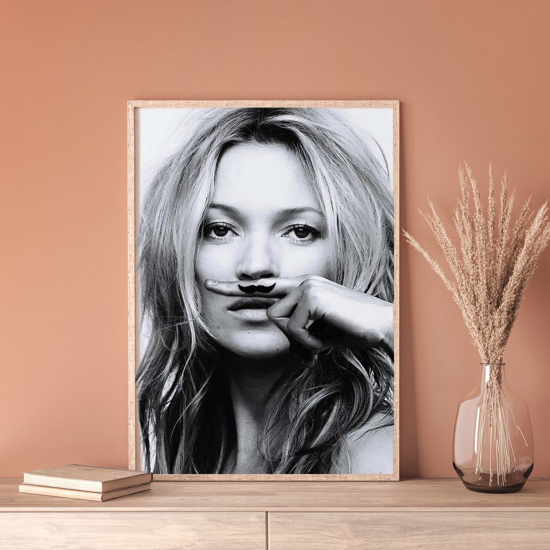 Kate Moss Print, Kate Moss Poster, Fashion Print, Life is Joke Print ...
