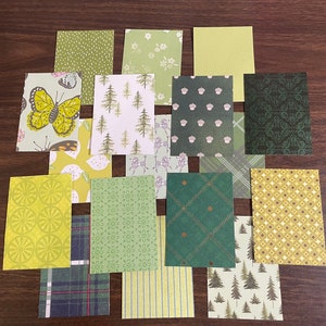 ATC / Pocket Letter Paper Backgrounds - 18 Pieces - Etsy