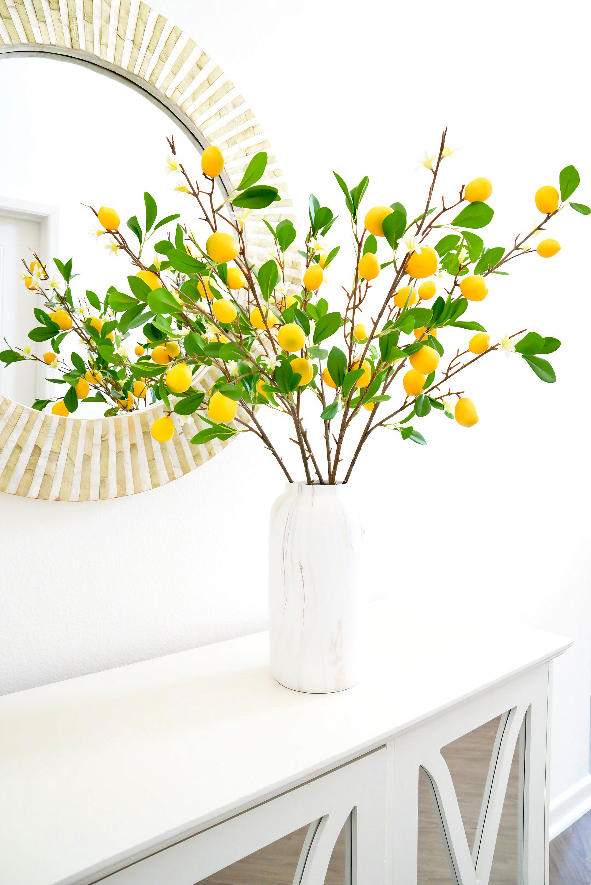 Artificial Lemons Stem Faux Lemons Branch DIY Kitchen Home Decorations ...