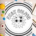 Retro Groovy Coloring Book Digital Download Template Designs Arts and ...