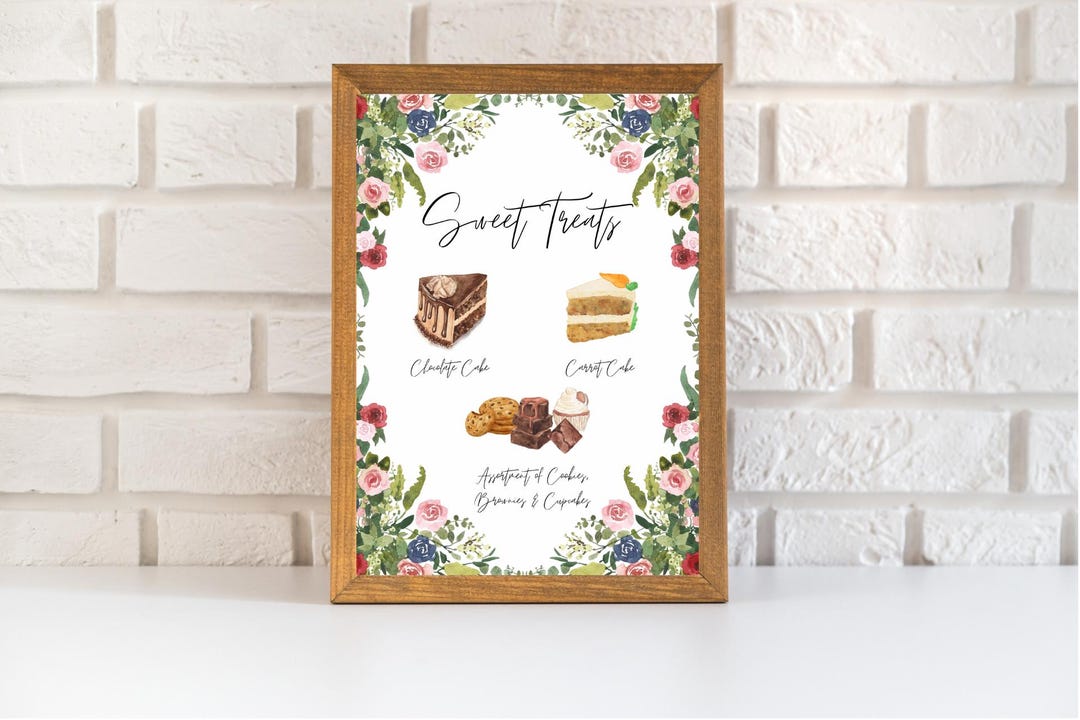 Sweet Treats Dessert Menu Template Multiple Options Desserts Included ...