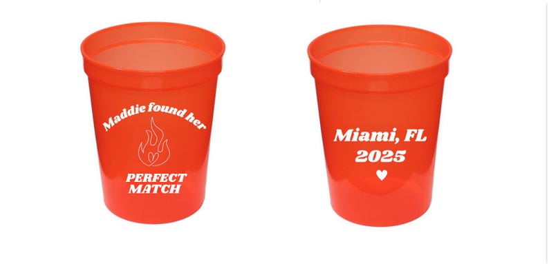 Perfect Match Bachelorette Party Cups She Found Her Perfect Match ...