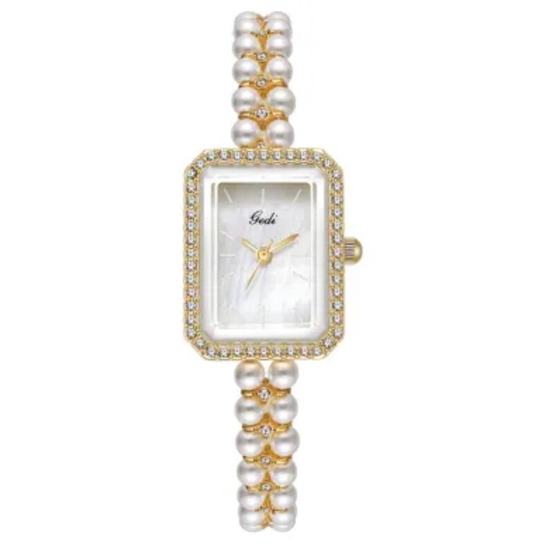 Vintage Pearl Womens Wristwatch With Highquality Pearl Bracelet ...