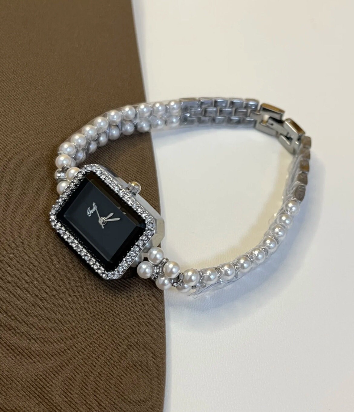 Vintage Pearl Women's Wristwatch With High Quality Pearl Bracelet ...