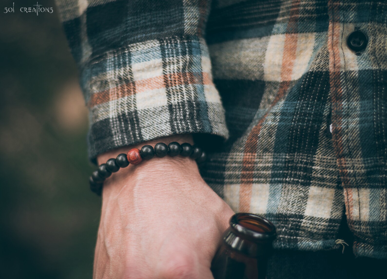 Mens Beaded Bracelet Mala Bracelet Black Beaded Bracelet - Etsy