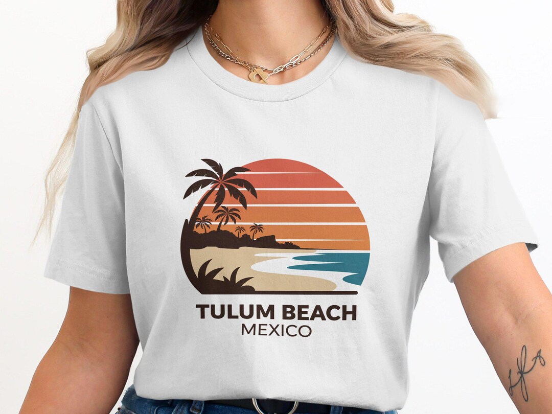 Tulum Beach Mexico T-shirt, Tulum Sweatshirt, Tulum Hoodie, Retro Palm ...